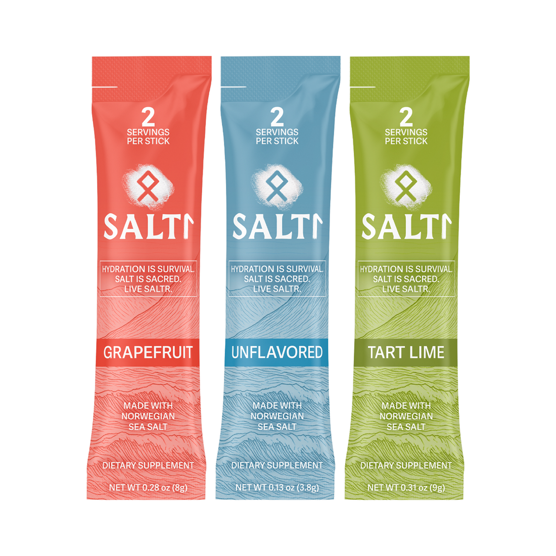 SALTR VARIETY PACK Electrolyte Drink Mix - 3 Flavors – LIVESALTR